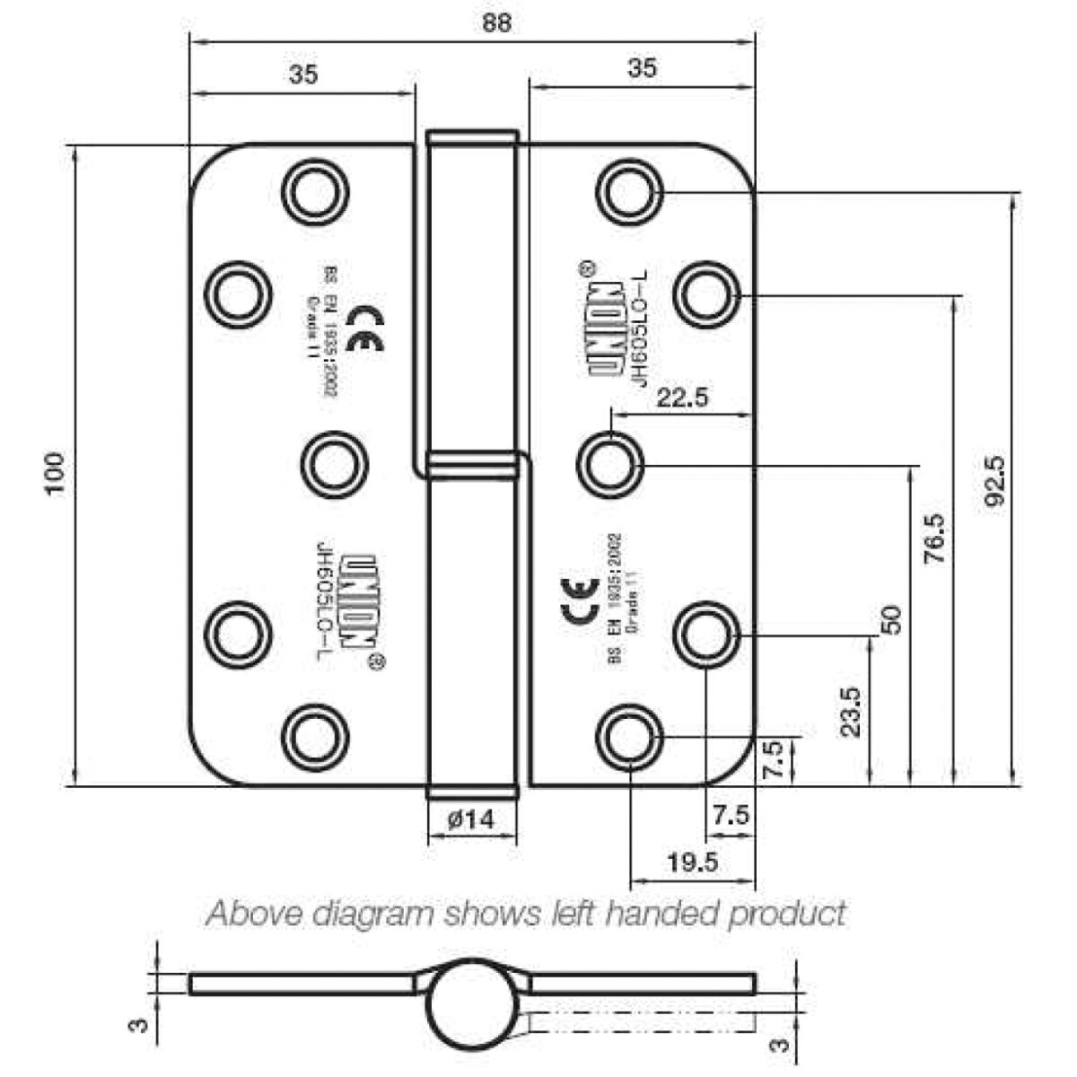 Lift-Off Hinge | Architectural Ironmongery | Ahmarra